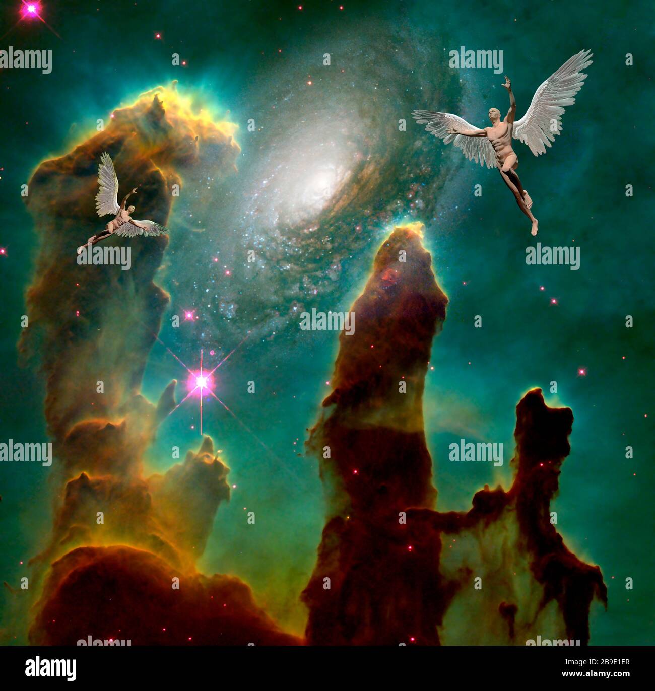 Abstract angel archangel hi-res stock photography and images - Alamy