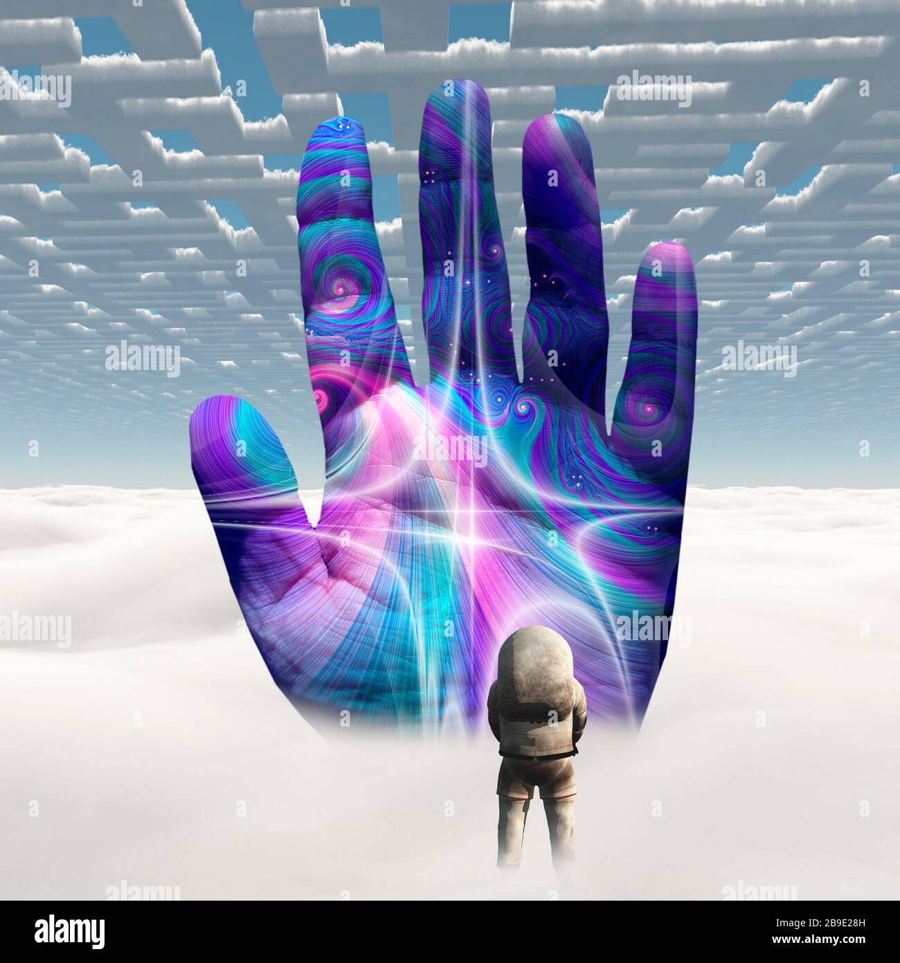 Hand of god creation hi-res stock photography and images - Alamy