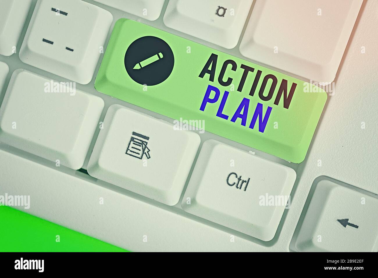 Handwriting text writing Action Plan. Conceptual photo proposed ...