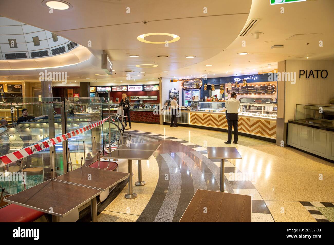 Sydney city centre, Australia. Tuesday 24th March 2020.. As restaurants ...