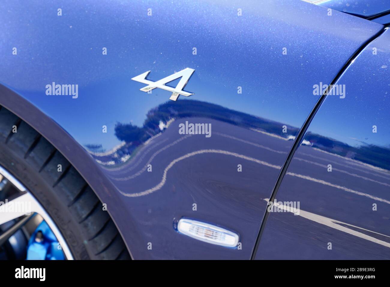 Bordeaux , Aquitaine / France - 10 17 2019 : Alpine A110 sports car ...