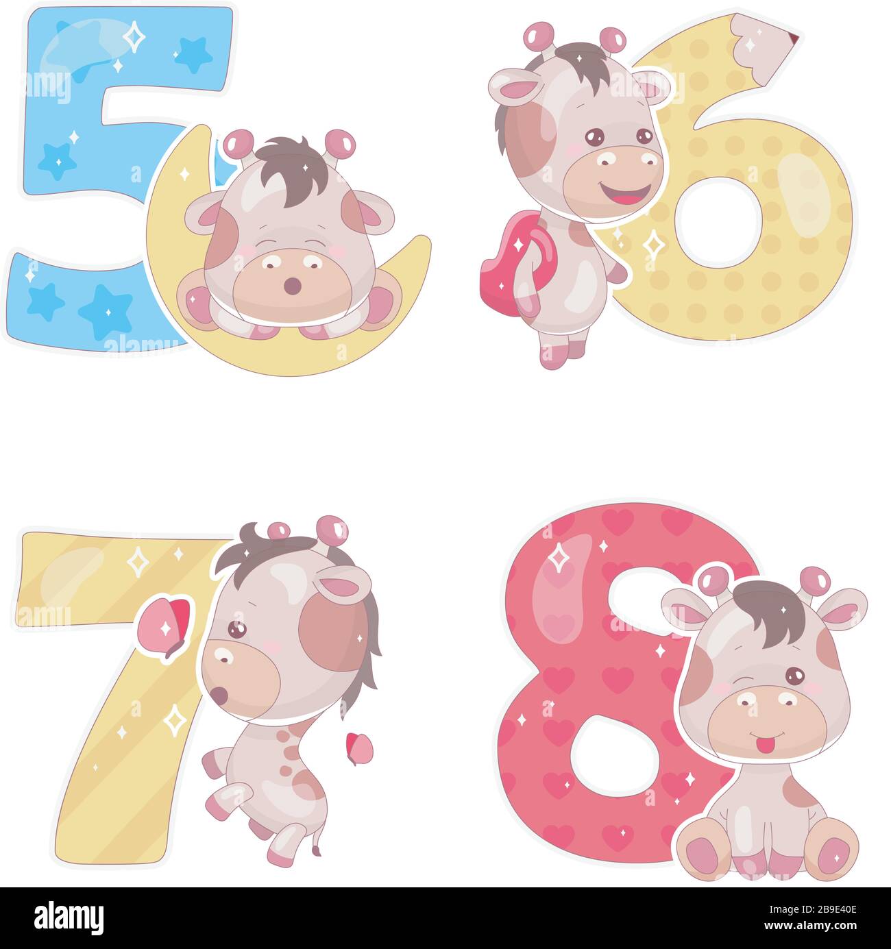 7 number clipart Cut Out Stock Images & Pictures - Alamy