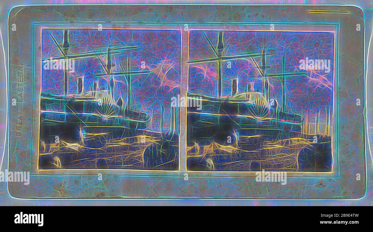 Great Eastern, 1850s, Color lithograph Stock Photo - Alamy