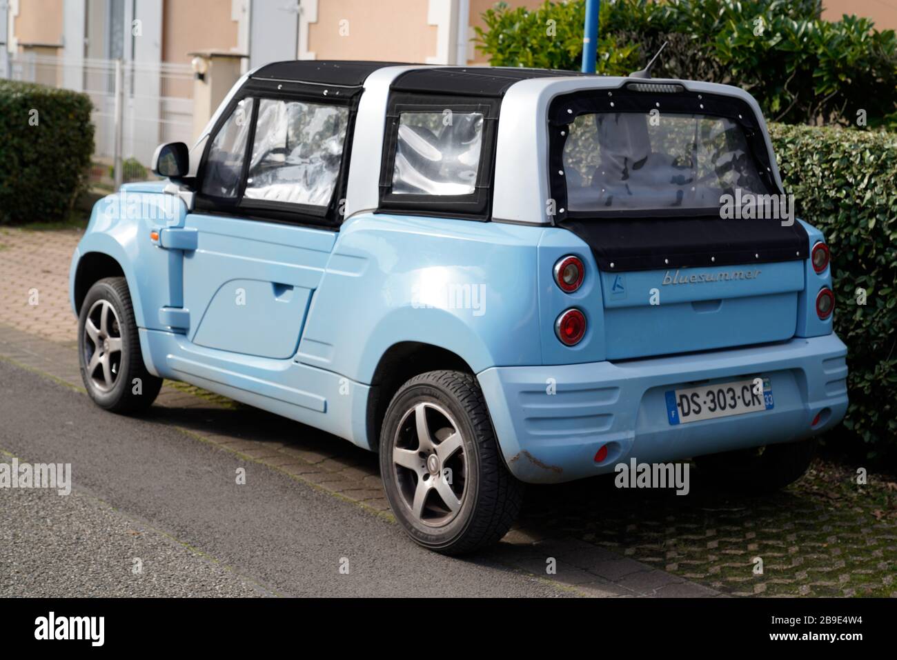 Bordeaux , Aquitaine / France - 01 15 2020 : Bluesummer EV Electric car ...