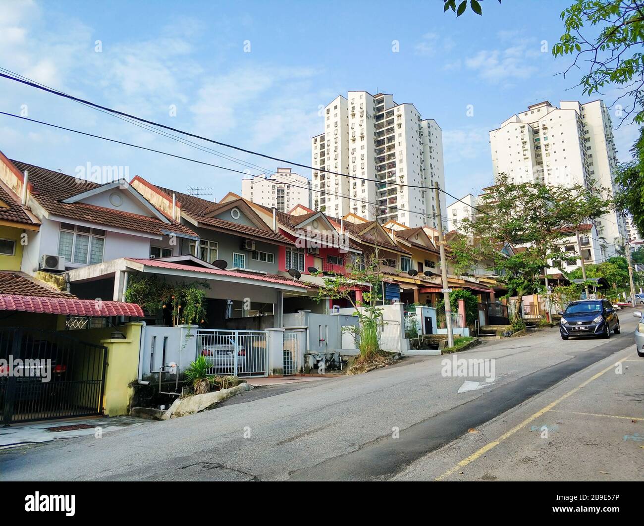 Cityscape of Kuala Lumpur. Beautiful modern developing city of Malaysia ...
