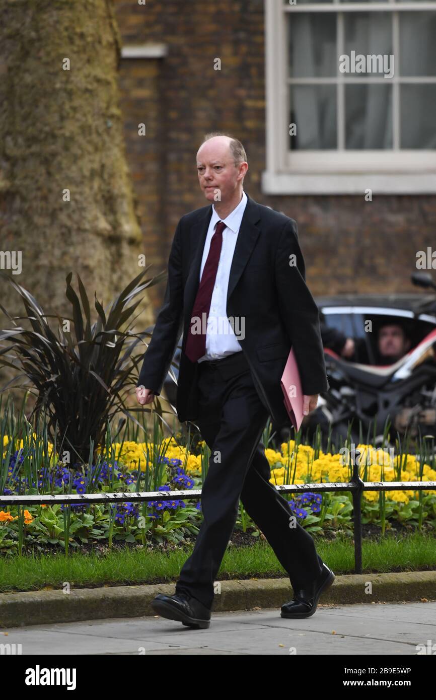 Chief medical officer professor chris whitty arriving in downing street ...