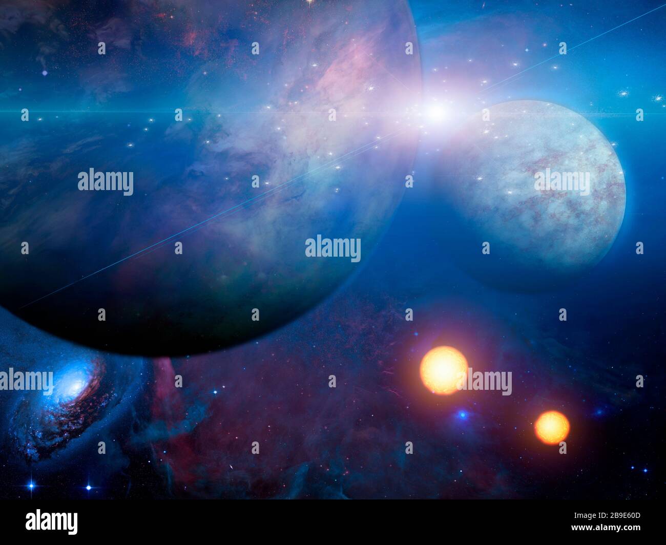Deep space scene planets hi-res stock photography and images - Alamy