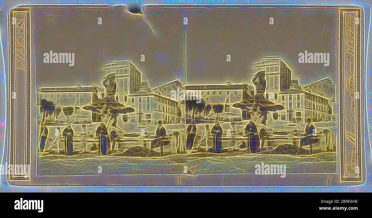 Piazza Barberini e Fontane del Tritone, Italian, about 1860, Albumen ...