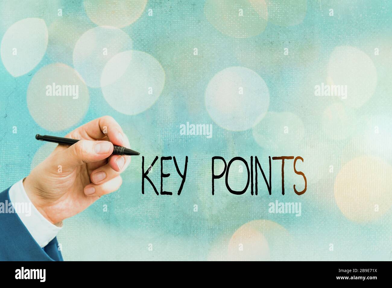 Conceptual hand writing showing Key Points. Concept meaning most ...