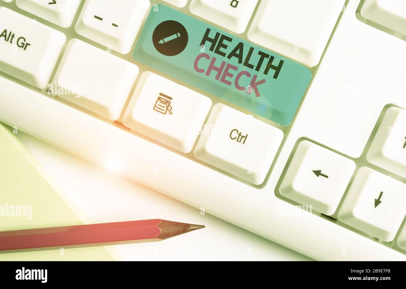 Handwriting text Health Check. Conceptual photo thorough physical ...