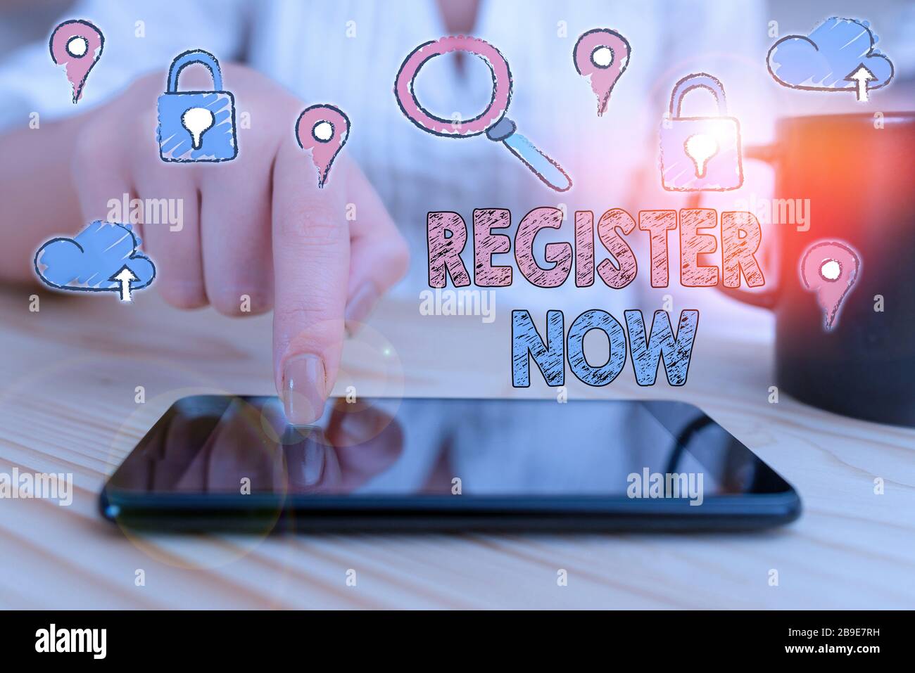 Conceptual hand writing showing Register Now. Concept meaning official ...