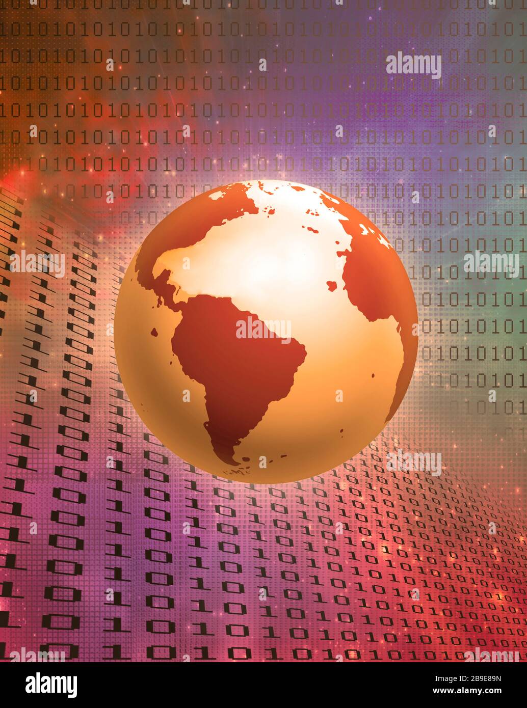 Programming code world map hi-res stock photography and images - Alamy