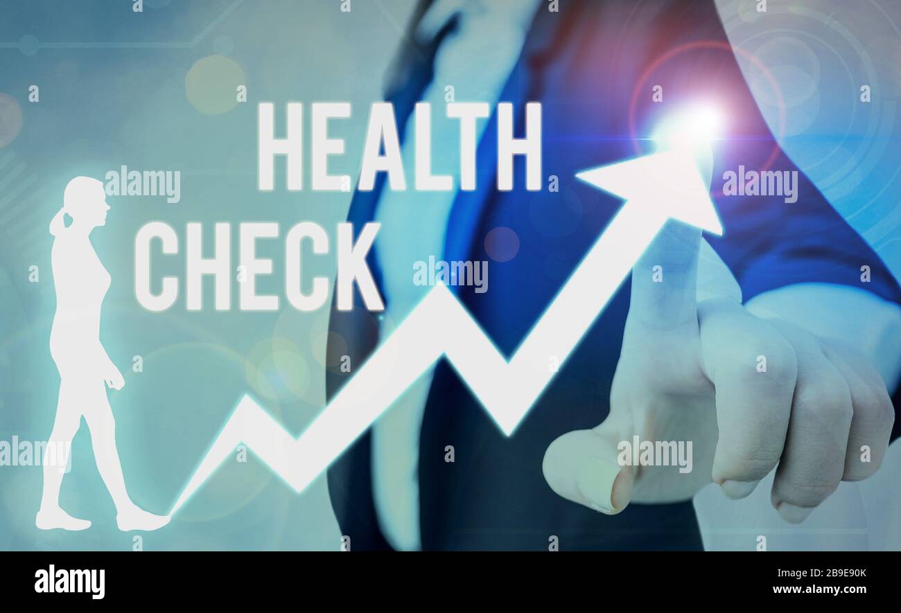 Handwriting text writing Health Check. Conceptual photo thorough ...