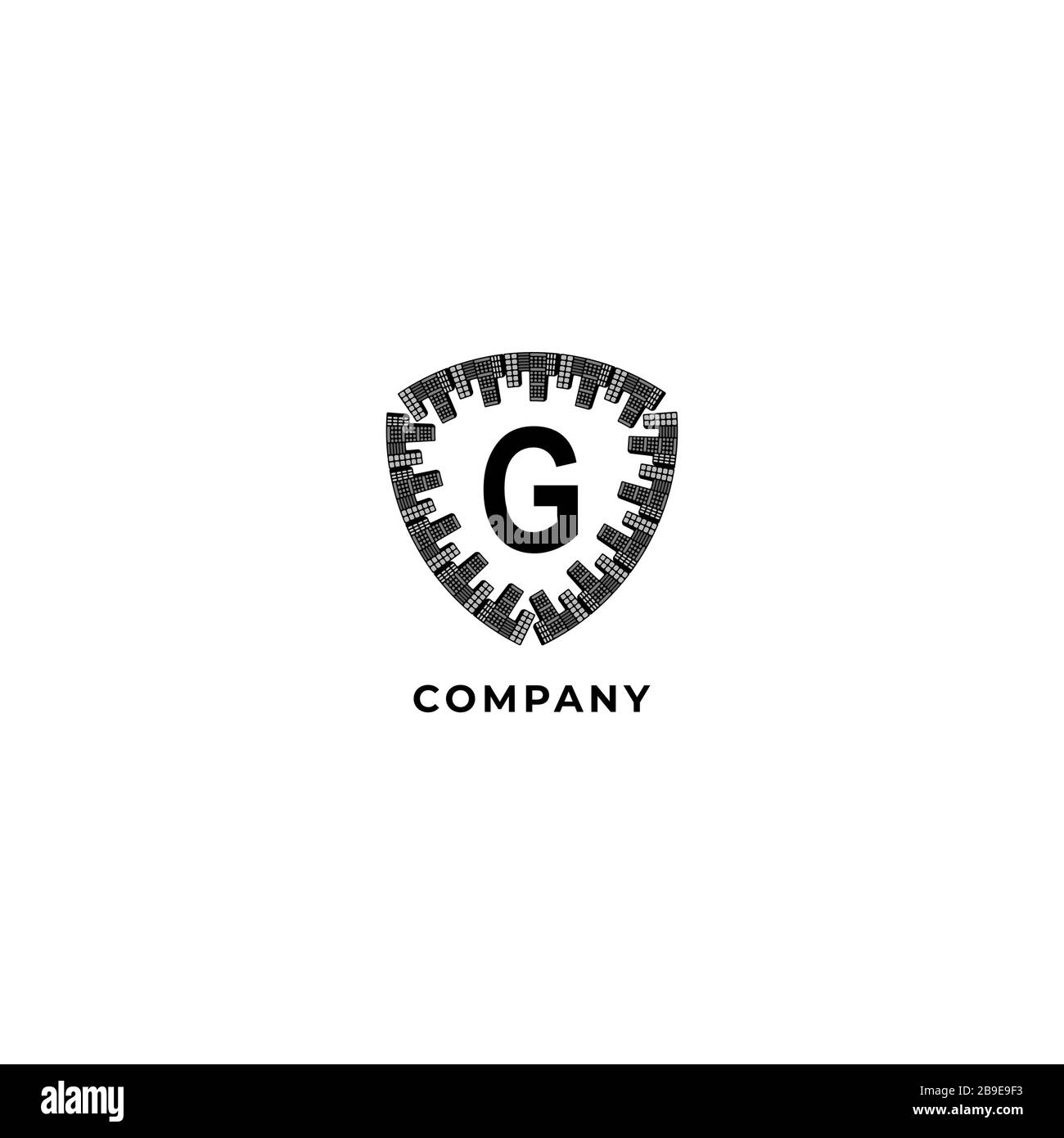 Letter G Alphabet Logo Design Template. Insurance, Security, Protection ...