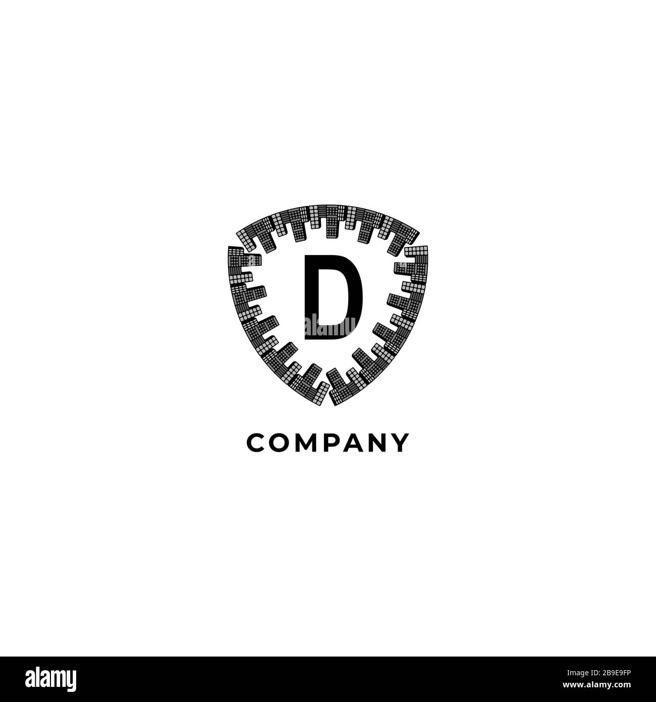 Letter D Alphabet Logo Design Template. Insurance, Security, Protection ...
