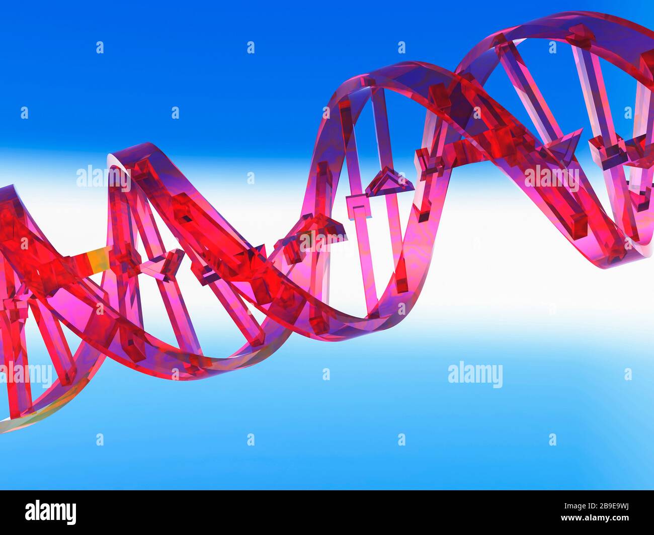 3d image dna helix hi-res stock photography and images - Alamy