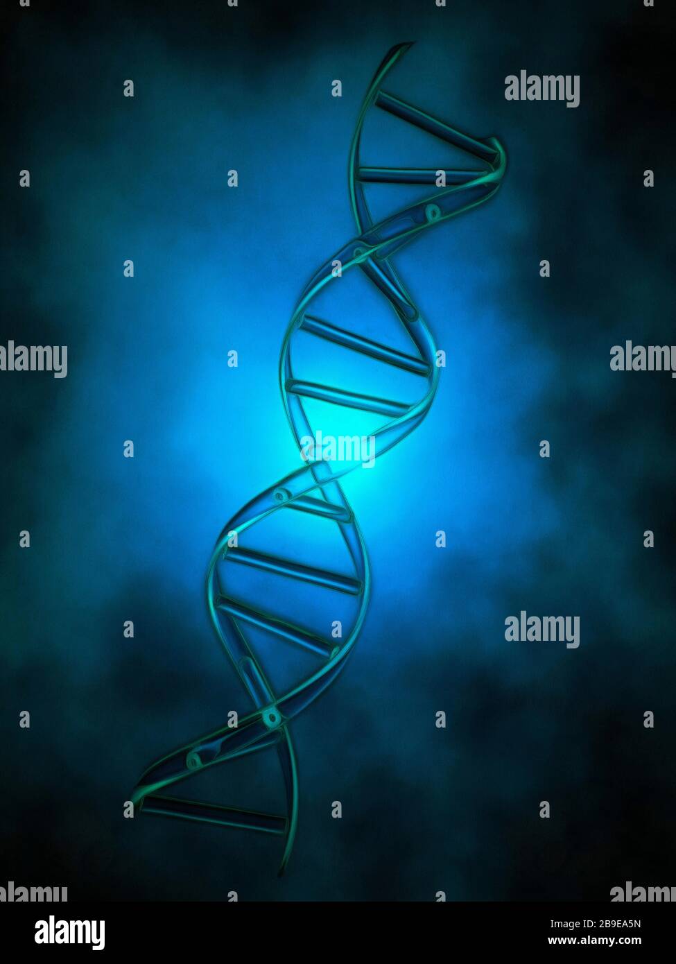 Blue light dna hi-res stock photography and images - Alamy
