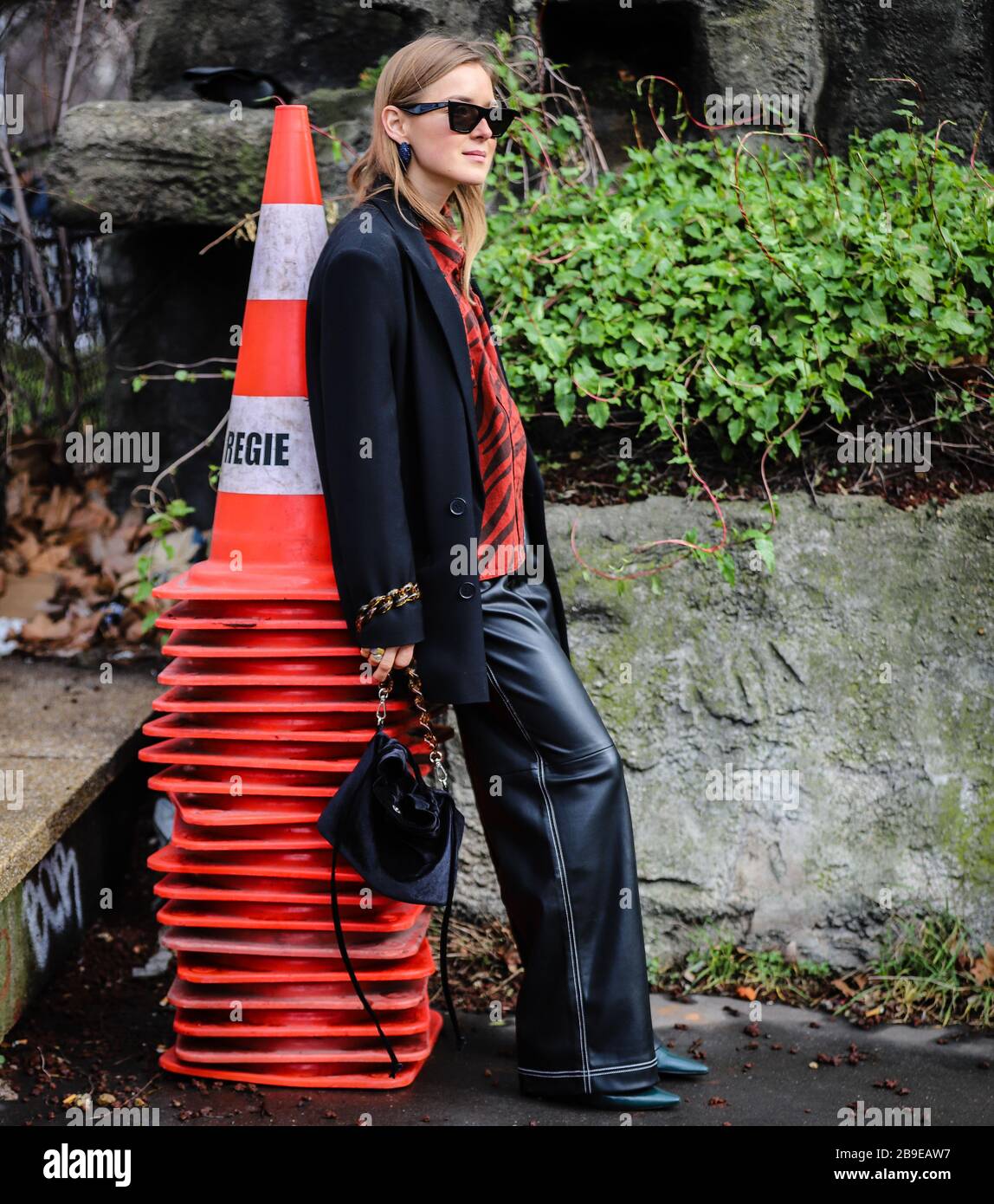 PARIS, France- March 1 2019: Women on the street in Paris Stock Photo ...