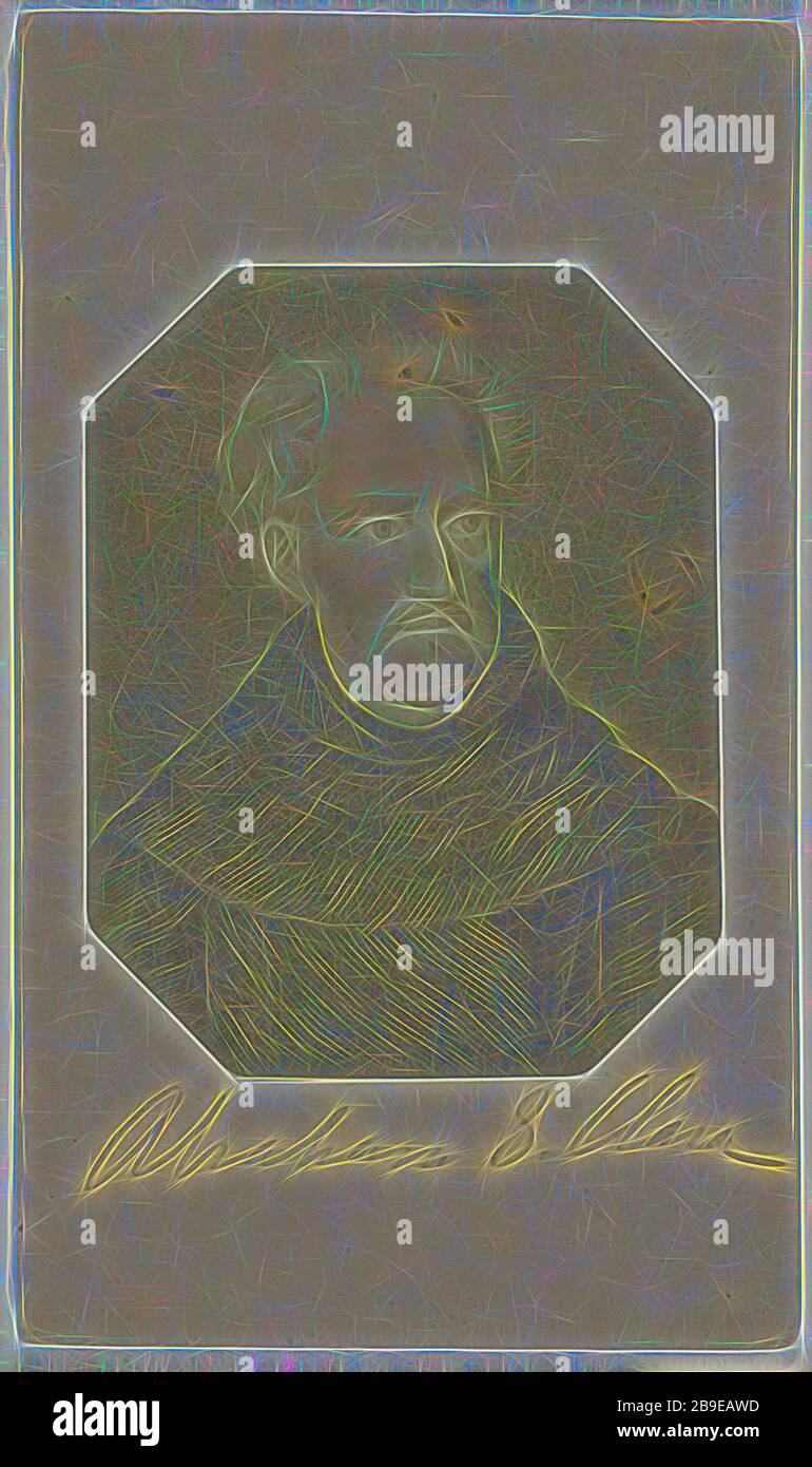 Abraham S. Clara a painting, 1865 - 1875, Albumen silver print Stock ...