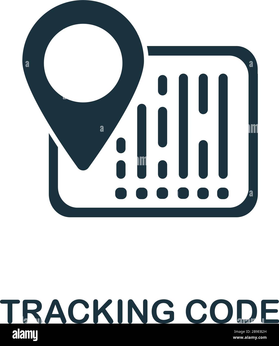 Tracking Code icon from affiliate marketing collection. Simple line ...