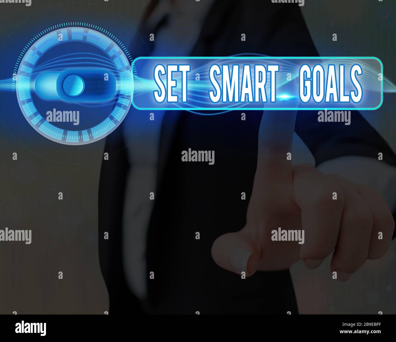 Conceptual hand writing showing Set Smart Goals. Concept meaning list ...