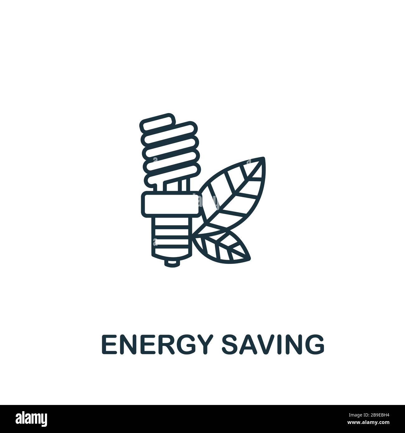 Energy Saving icon from clean energy collection. Simple line element ...