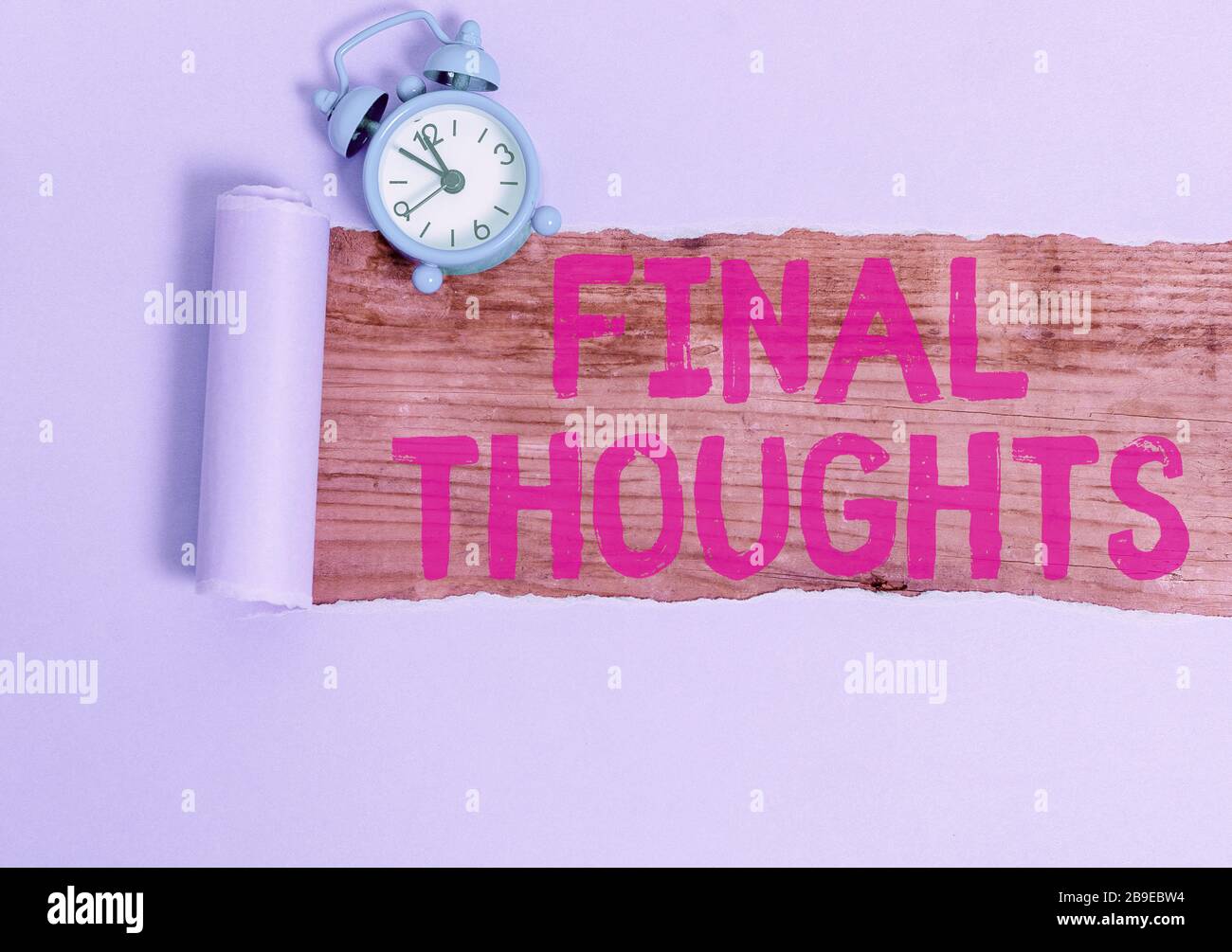 Conceptual hand writing showing Final Thoughts. Concept meaning should ...