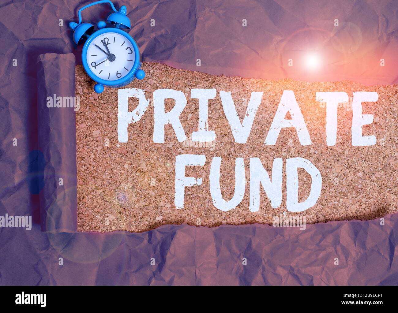 Writing note showing Private Fund. Business concept for collective ...