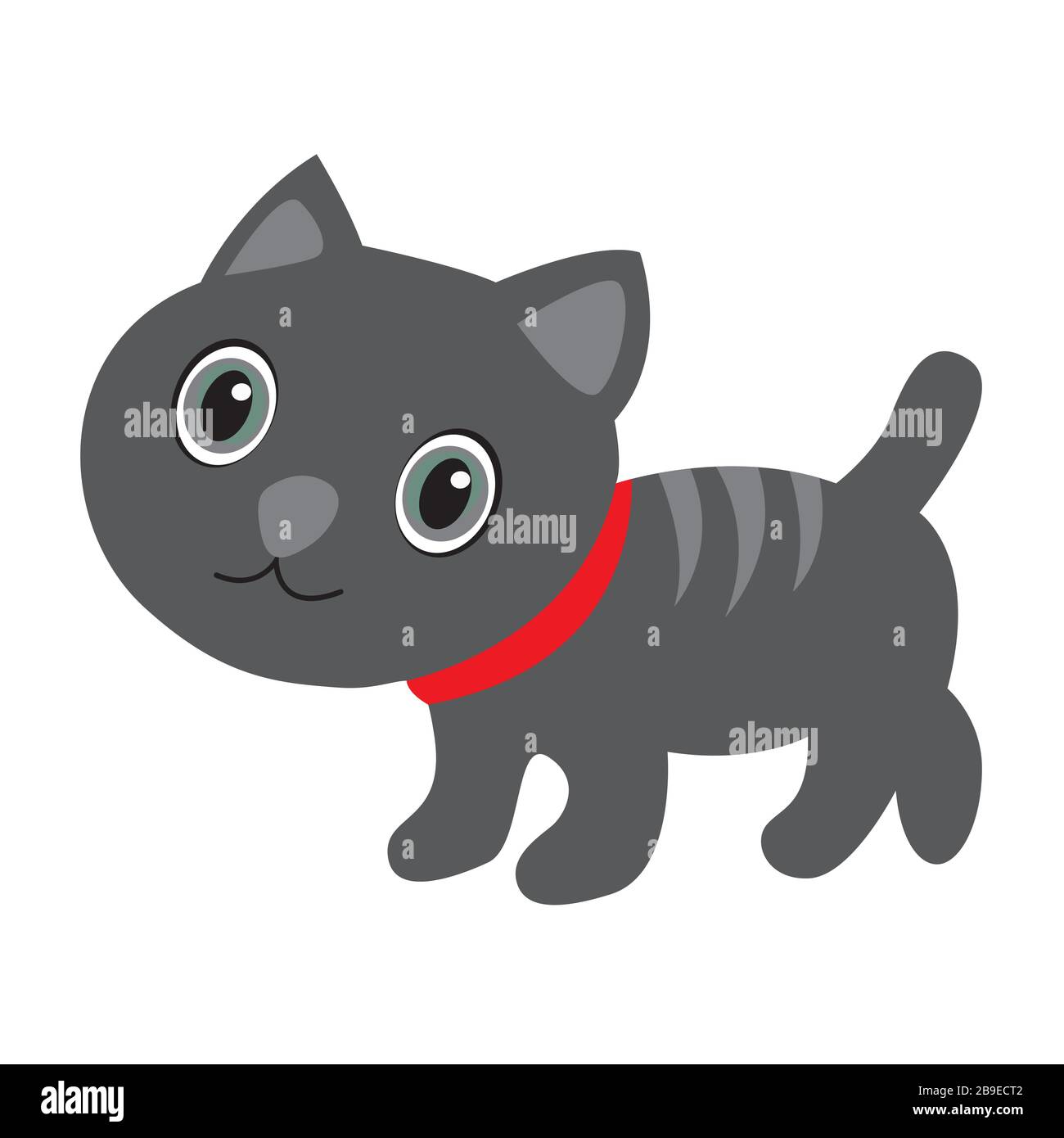 Gray white kitten on Stock Vector Images - Alamy