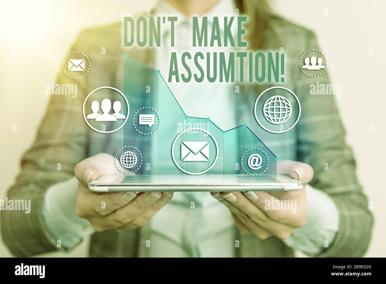 Conceptual hand writing showing Dont Make Assumption. Concept meaning ...