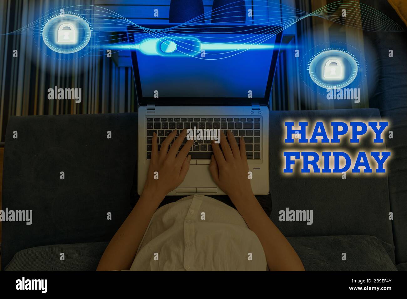 Conceptual hand writing showing Happy Friday. Concept meaning Greetings ...