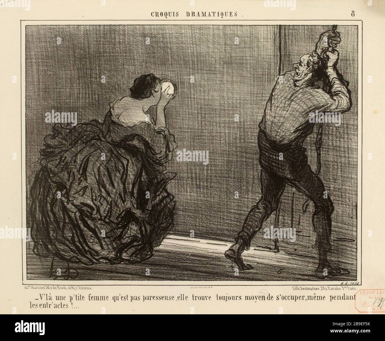 . V'là a little woman that is not lazy [...] (as listed) | Dramatic Sketch (1856-1857) (as a ...