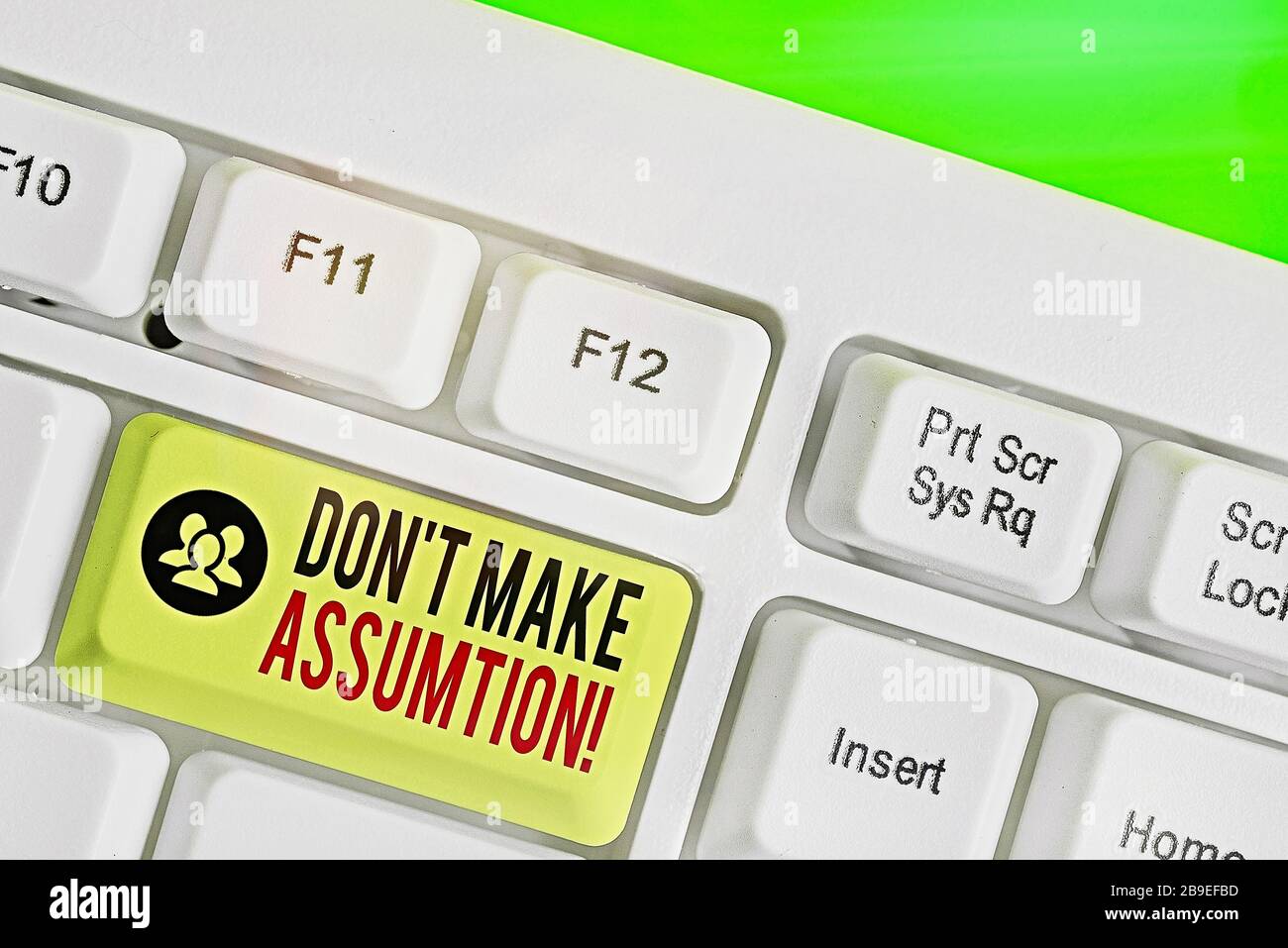 Conceptual hand writing showing Dont Make Assumption. Concept meaning ...