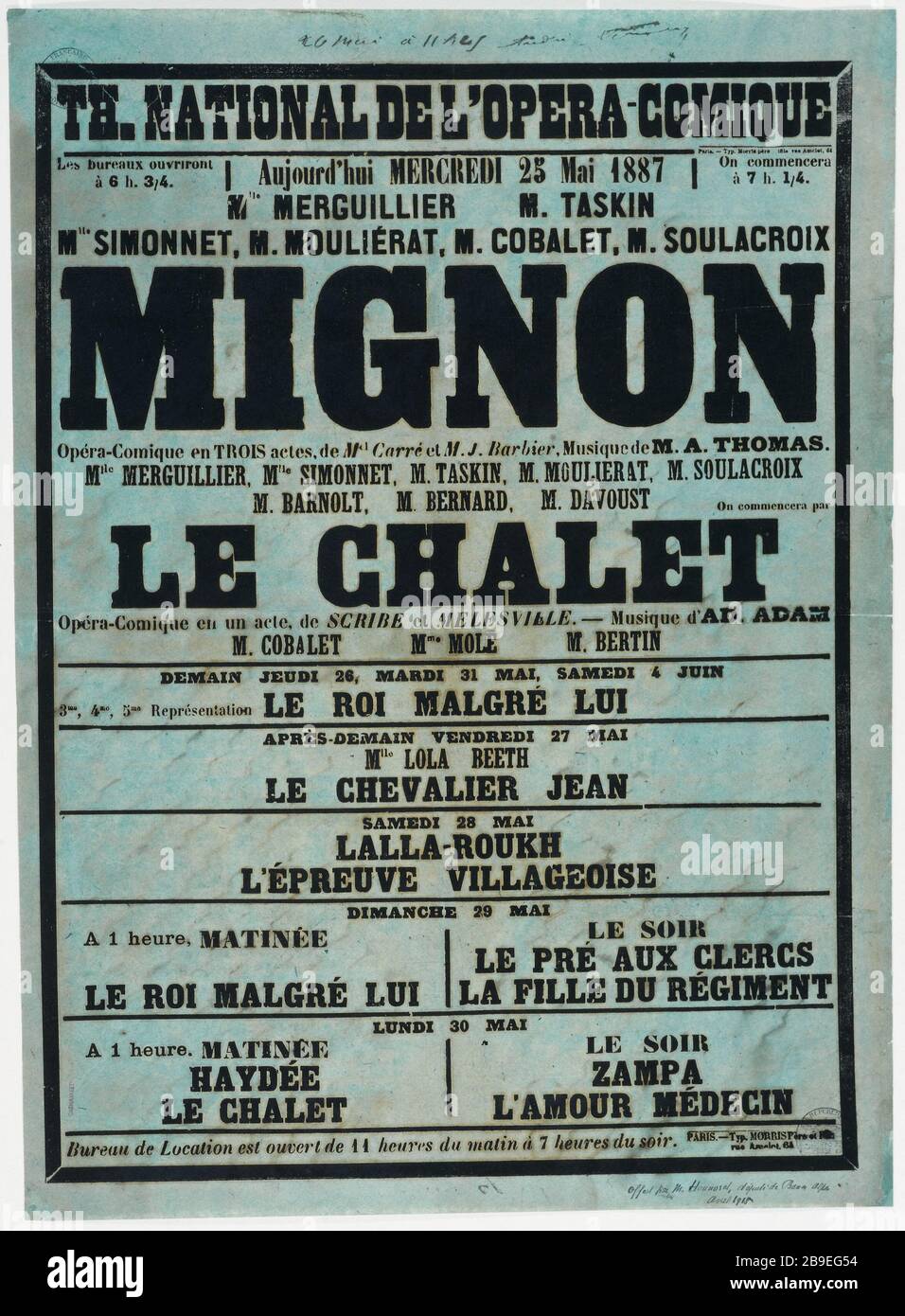 Affiche opera hi-res stock photography and images - Alamy