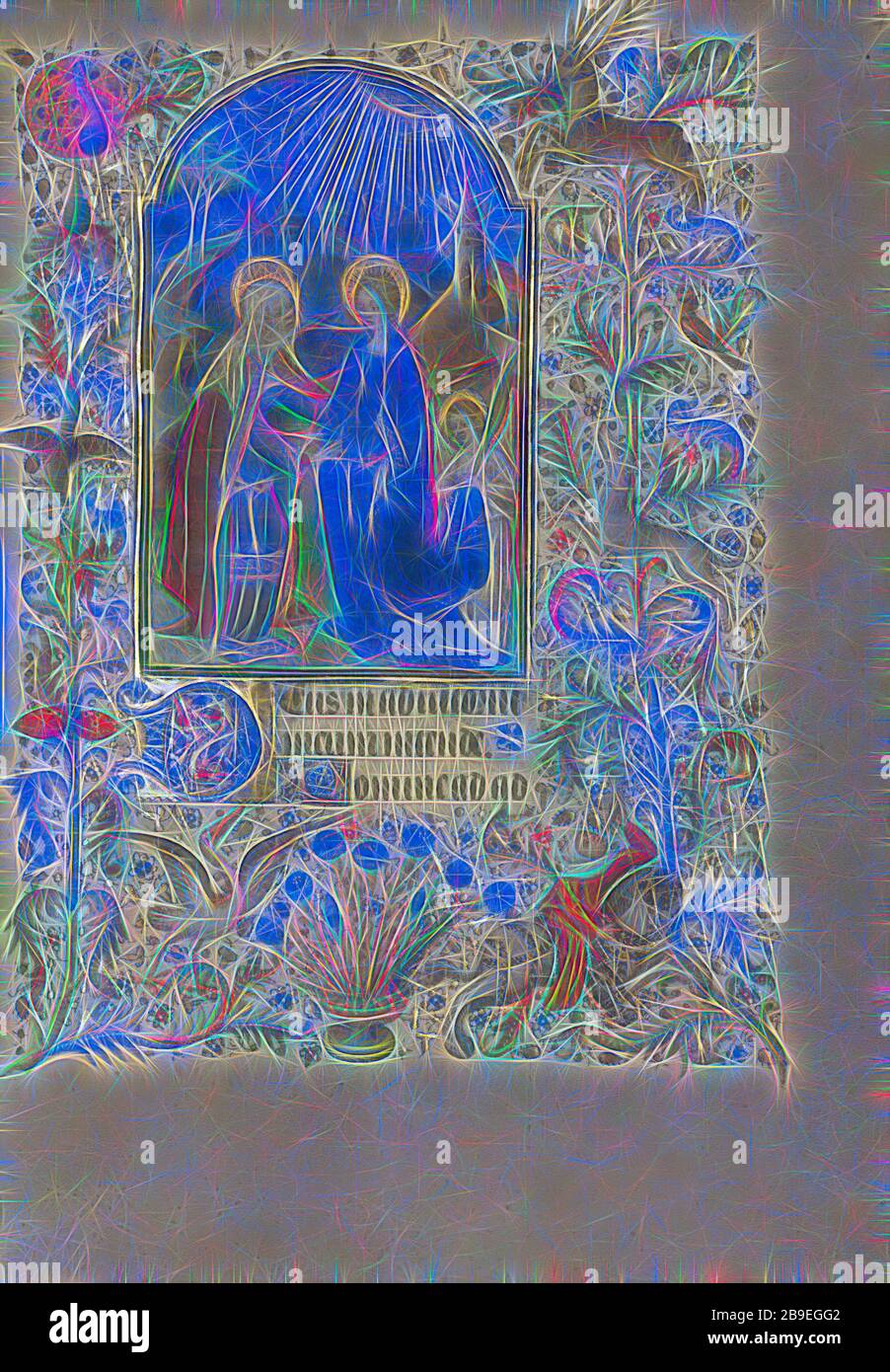 The Visitation, Paris, France, about 1420, Tempera colors, gold, and ...