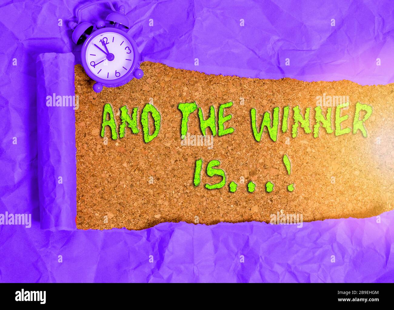 Word writing text And The Winner Is. Business photo showcasing ...