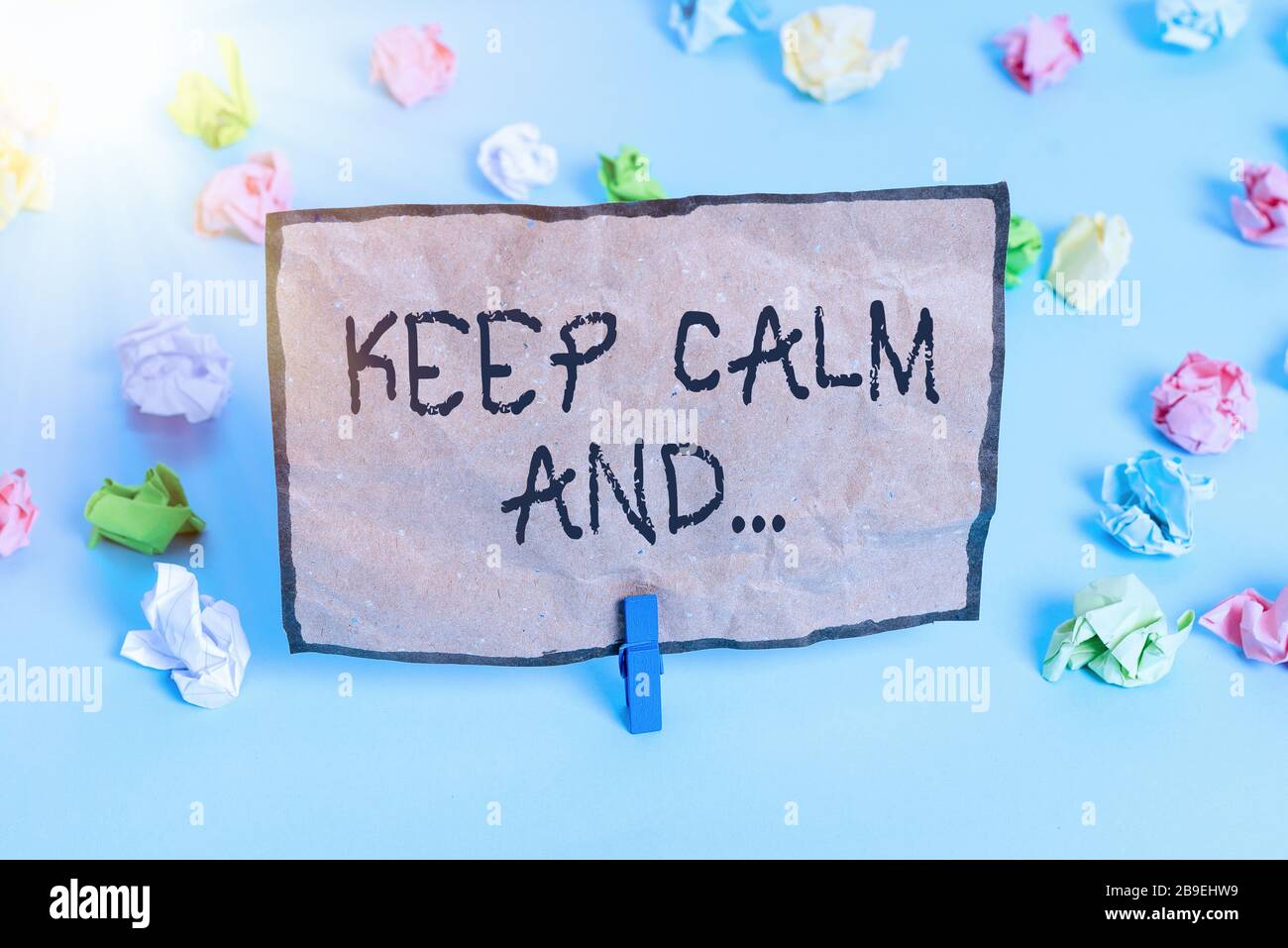 Handwriting text writing Keep Calm And. Conceptual photo motivational ...