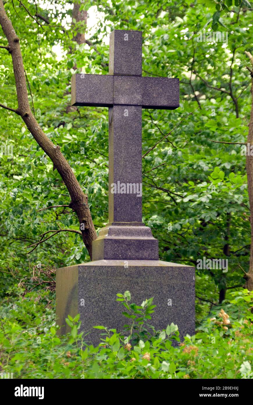 Cemetery in a Forest in Germany Stock Photo - Alamy