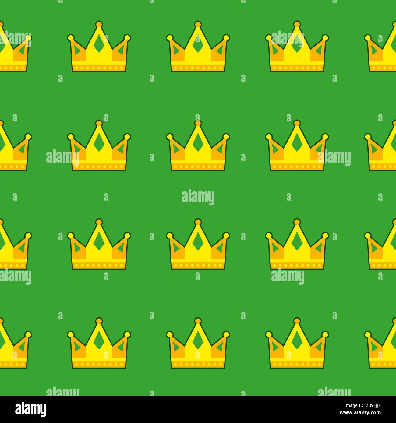 Seamless green crown pattern background Stock Vector Image & Art - Alamy