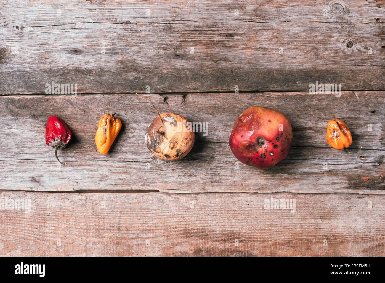 Garbage dump rotten food waste isolated concept Stock Photo - Alamy