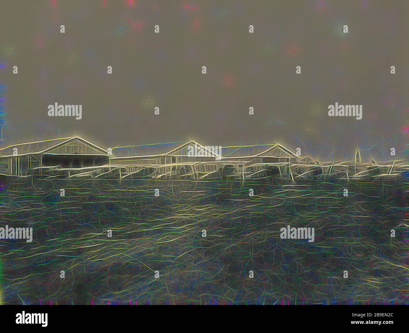 Hangers and Airplanes, Fédèle Azari (Italian, 1895 - 1930), Italy, 1919 ...