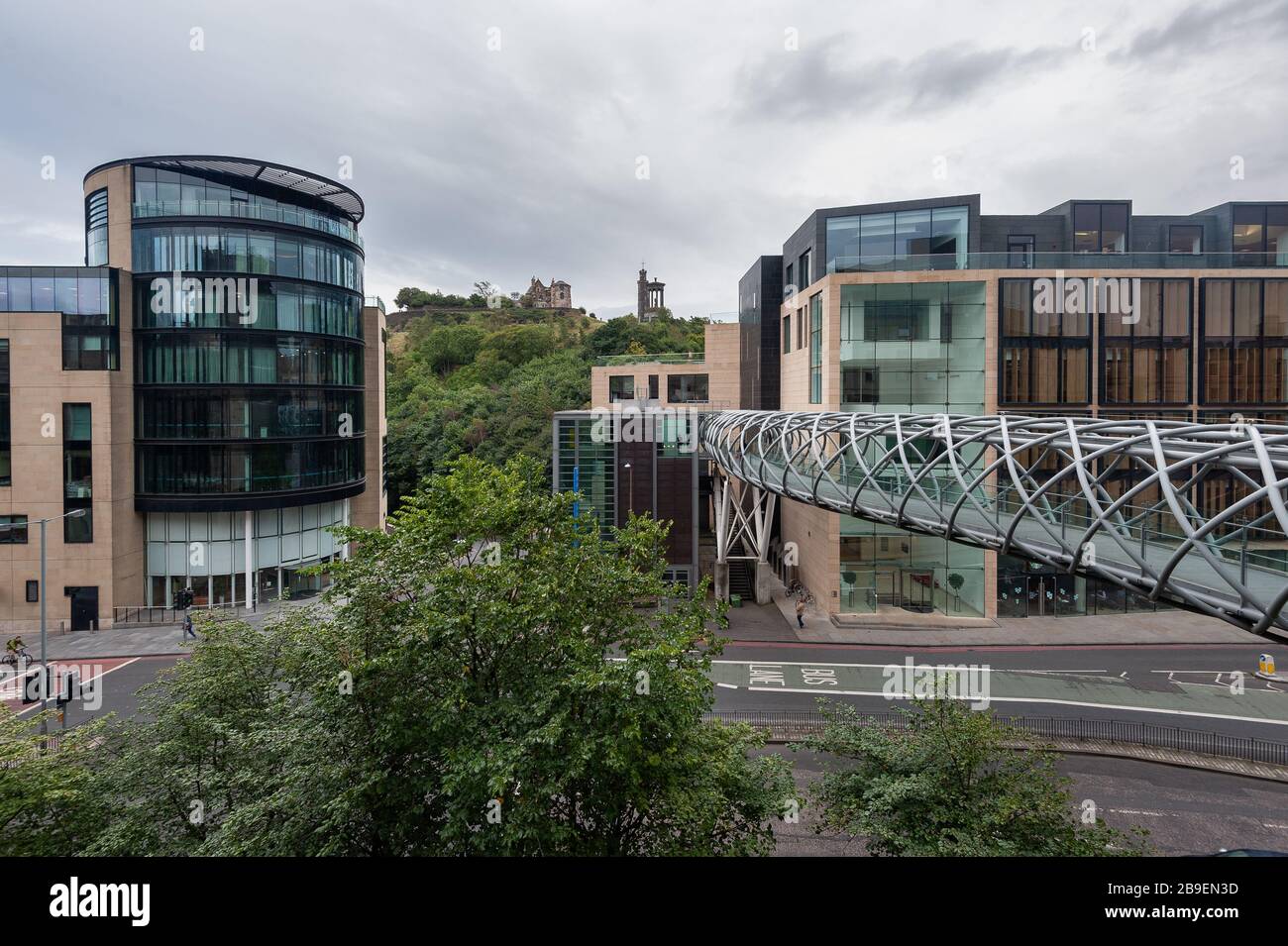 Modern glass and steel architecture in Edinburgh Stock Photo - Alamy