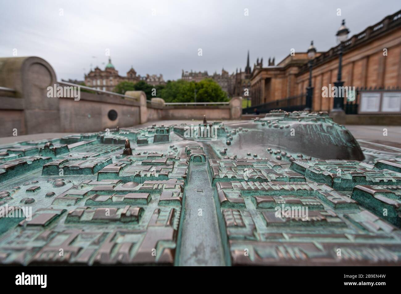 Miniature model of Edinburgh standing in Edinburgh Stock Photo - Alamy