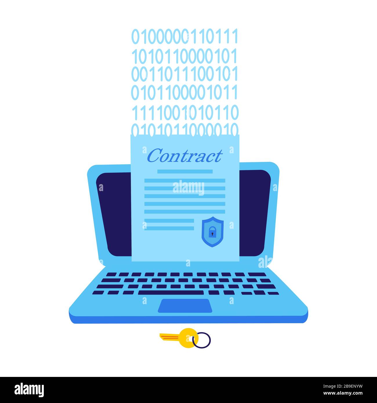 Blockchain contract Cut Out Stock Images & Pictures - Alamy