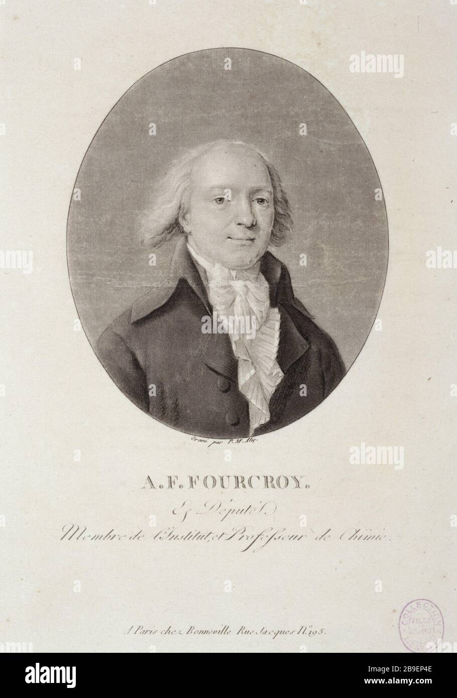 PORTRAIT OF ANTOINE FRANCOIS FOURCROY Pierre-Michel Alix (1762-1817 ...