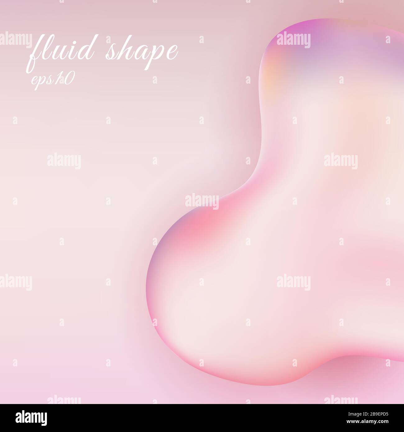 Abstract trendy pink fluid gradient shape background. Vector ...