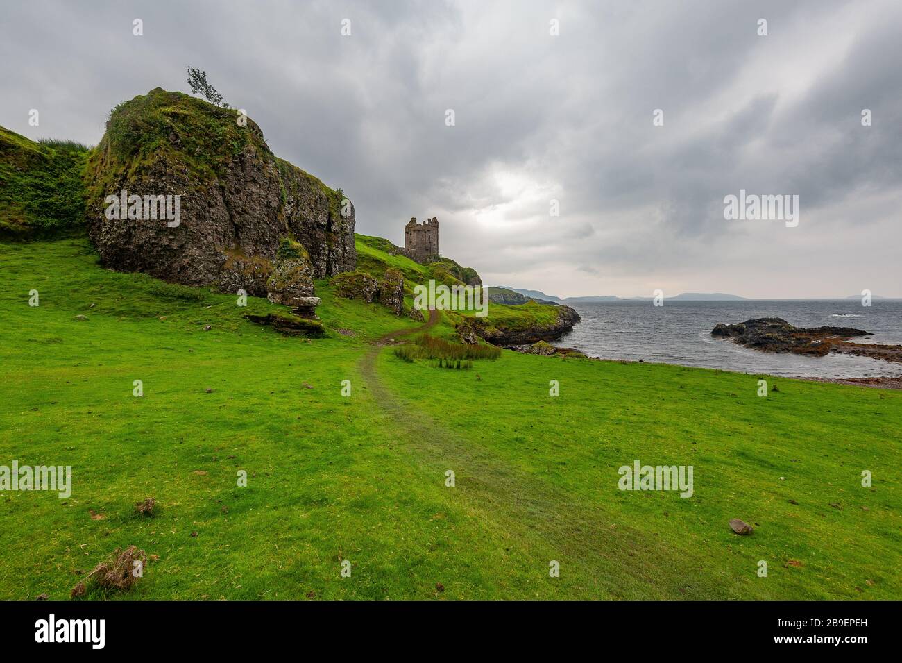 Gylen castle ruin on the island of Kerrera Stock Photo - Alamy