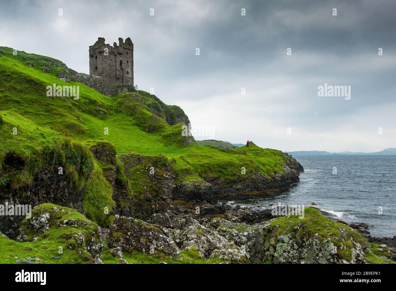 Gylen castle ruin on the island of Kerrera Stock Photo - Alamy