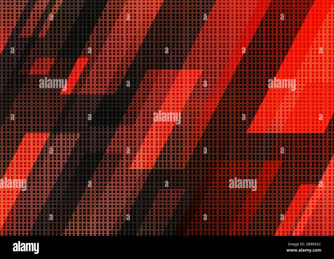 Abstract technology concept red and black geometric stripe diagonal ...