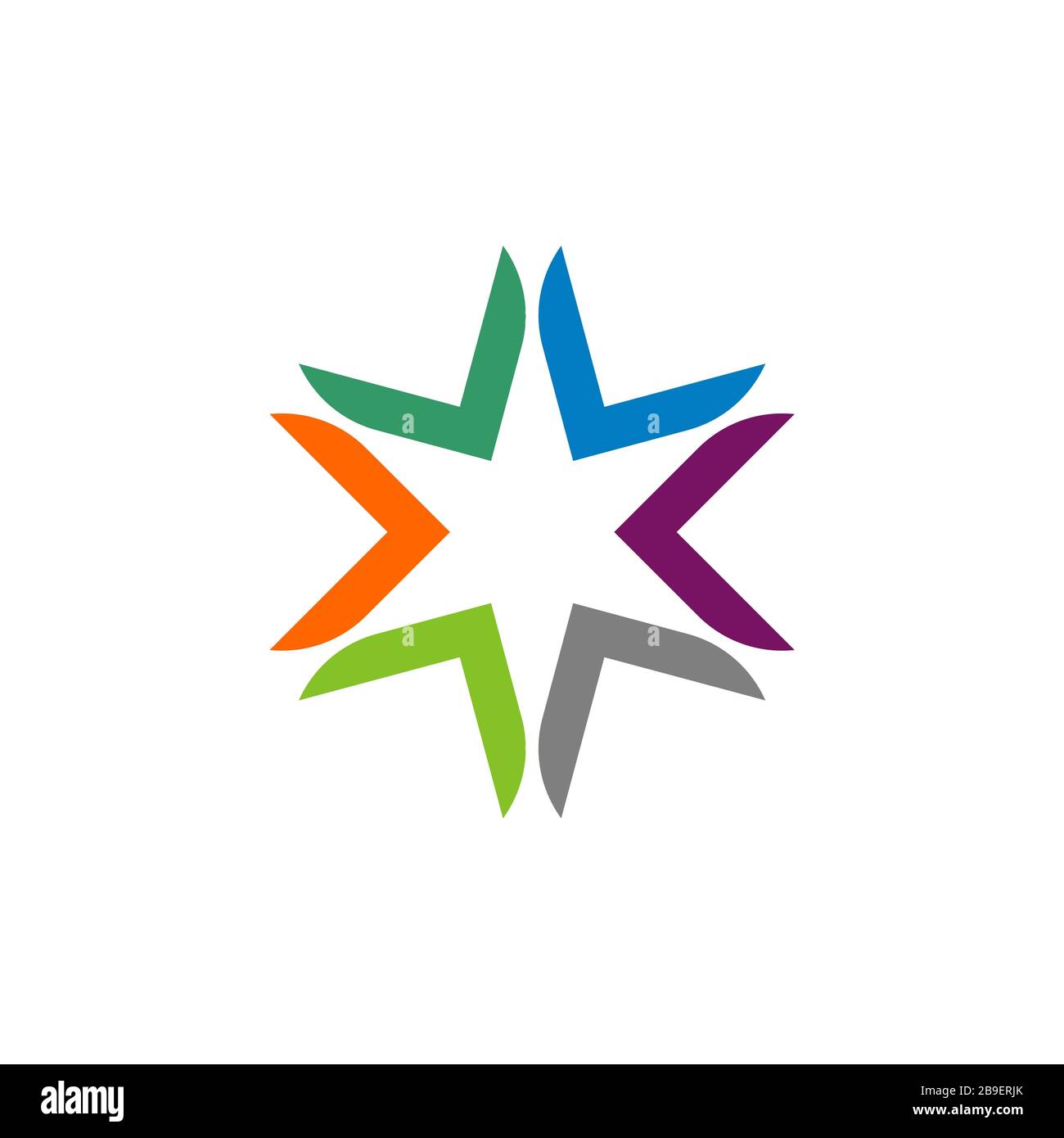 Star Colorful Logo Template Illustration Design. Vector EPS 10 Stock ...
